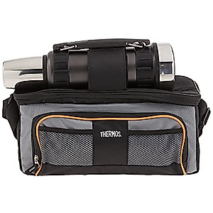 Thermos Lunch Lugger Cooler and Beverage Bottle Combination Set, Gray