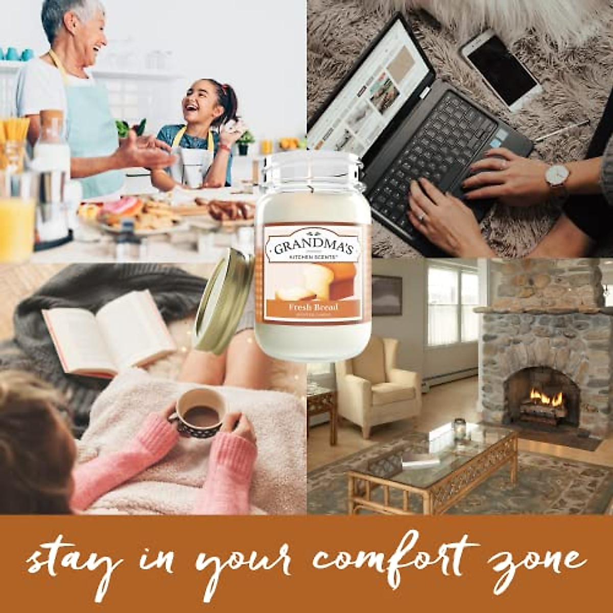 Stillwater Bath and Body Fresh Baked Bread Scented Candle for Home | Non Toxic Long Lasting Soy Candles | Delicious Scent | One Pint Mason Jar | Hand Made in The USA