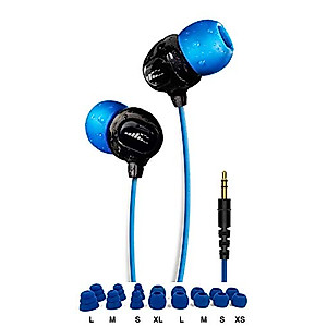 100% Waterproof Stream MP3 Music Player with Bluetooth and Underwater Headphones for Swimming Laps, Watersports, Normal Cord, 8GB – by H2O Audio