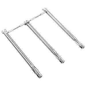 X Home 69787 Grill Burner Tubes Replacement for Weber Spirit & Spirit II 300 Series, Spirit II E-310 Grill with Front Control, Heavy Stainless Steel, 18-Inch