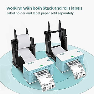 MUNBYN P941 Shipping Label Printer 4x6 Label Printer for Shipping Packages Thermal Direct Shipping Label (Pack of 500 4x6 Fan-Fold Labels) - Commercial Grade