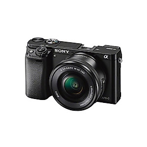 Sony Alpha a6000 Mirrorless Digital Camera with 16-50mm Power Zoom Lens (Renewed)