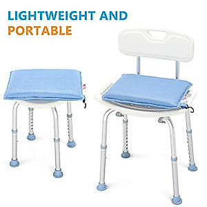 OasisSpace Cushion for Shower Chair, Seat Cushion for Shower Bench, Transfer Benches, Shower Chairs and Kneeling Pads,Bath Seat Cushion for Elderly, Senior, Handicap & Disabled