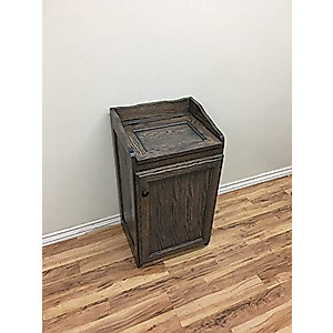 Trash Canister/Hamper in Oak (Slate)