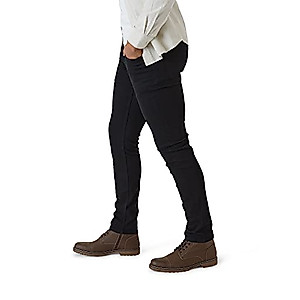 IZOD Men's Jeans - Slim Fit Comfort Stretch Denim Jeans for Men, Size 38X30, Jet Black Heather