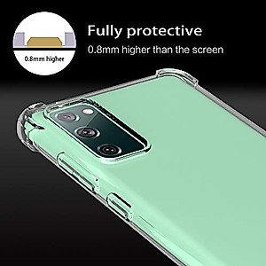 Arae Case for Samsung Galaxy S20 FE 5G, Premium Soft and Flexible TPU [Scratch-Resistant] Phone Case for Samsung Galaxy S20 FE 5G, Crystal Clear, 6.5-Inch