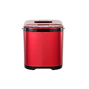 FRIGIDAIRE Bread Maker Machine with Nonstick Bowl, Bread Hook, Measuring Cup & Spoon. 15-in-1, Gluten-Free Bread, Cake& Yogurt, 3 Crust Colour options and more. 3 Loaf Sizes. 2LB XL-RED