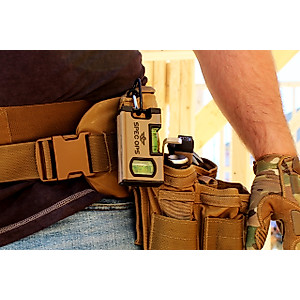 Spec Ops Tools 4" Magnetic Pocket Level, 33% Larger Block Vials, Includes Carabiner, 3% Donated to Veterans