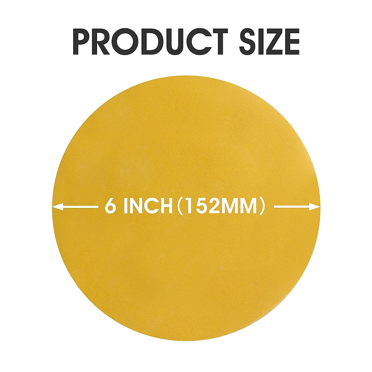 Shawya 100 PCS 6 Inch PSA Sanding Discs 320 Grit Sticky-Back Sandpaper Roll Adhesive Backed Sandpaper for DA Sander Self Stick Round Automotive Sandpaper