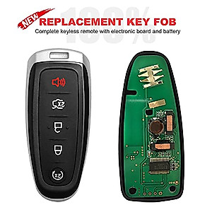 VOFONO Car Key Fob Keyless Entry Smart Remote fits for Ford Explorer Edge 2011-2015 Flex Taurus 2013-2019 Expedition Focus Lincoln MKS MKT MKX Navigator P/N: M3N5WY8609