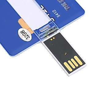 Zunate Card Shaped U Disk, Simple Unique USB Flash Drive for Data Storage File Transfer (32GB), Portable Drive Great for School, Office Or Daily Usage