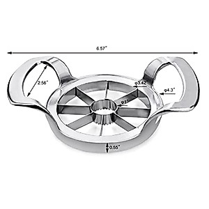 New Star Foodservice 42887 Heavy Duty Commercial Apple Corer and Divider, Powder Coating Finish