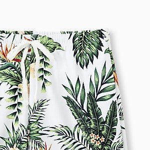 IFFEI Mommy and Me Swimsuits One Piece Monokini Bathing Suits Floral Printed Family Matching Swimwear Women: M