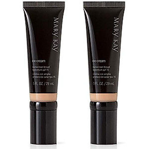 2 PCS MARY KAY CC CREAM SUNSCREEN BROAD SPECTRUM SPF 15 1 FL. OZ.MEDIUM TO DEEP