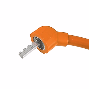 X AUTOHAUX 40cmx12mm Bike Locks Cable Portable 4 Digit Security Resettable Combination Bicycle Cable Lock with Lock Frame Orange