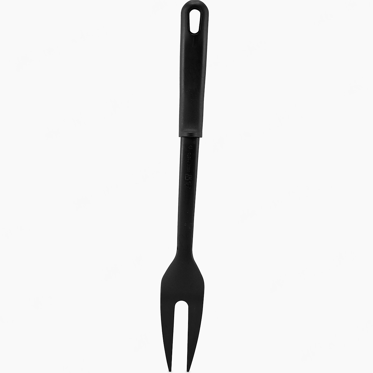 Tezzorio 12 3/4 inch Pot Fork, 410ºF Heat Resistant Black Nylon 2-Prong Meat Cooking Fork with Ergonomic Handle, Made for Carving and Serving Meat, Kitchen Gadgets for Serving and More
