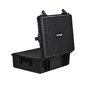 MEIJIA Portable IP67 Waterproof Protective Hard Case,Camera Case With Customizable Fit Foam Insert, Elegant Black, 24.25"X19.43"X8.68"