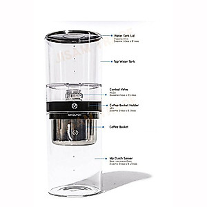 BEANPLUS MY DUTCH M550 Cold Brew Dutch Drip type coffee maker hand drip coffee making & Simple English User's Guide (Black)