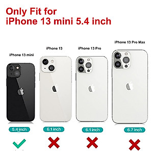 Ultra Slim Liquid Silicone Gel Case Compatible for iPhone 13 Mini 5.4 inch 2021 with Card Holder Sleeves Slot Anti-Scratch Shockproof Wallet Cover for iPhone 13 Mini (Pink)