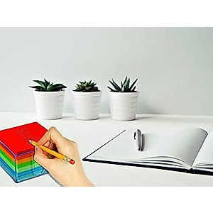 1InTheOffice Memo Cube, Assorted Colors Memo Pad 500 Sheets"2 Pack"
