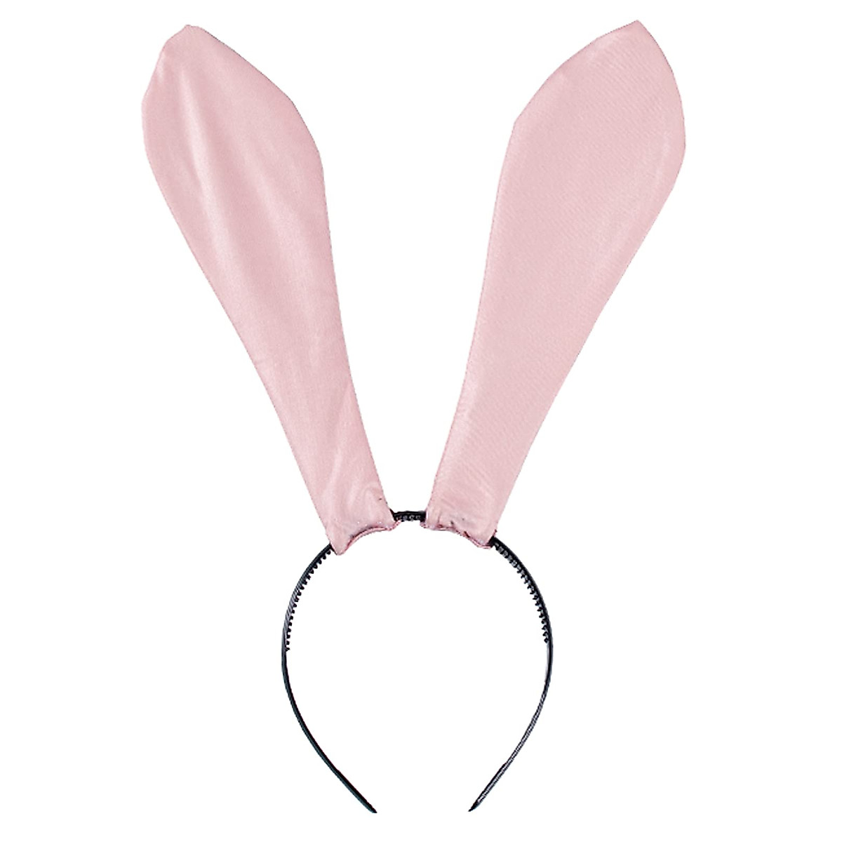 AiMiNa 6Pcs Womens Bunny Costume Cosplay Costume Satin Gloves Rabbit Tail Ear Headband Collar Bow tie stockings set (Pink)