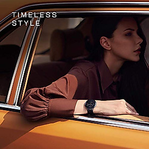 Amazfit Zepp E Circle Men's Smart Watch for Android Phone iPhone Health Fitness Tracker, 5 ATM Waterproof, Always On Display, Heart Rate, Blood Oxygen, Sleep, Stress Monitoring, Polar Night Black