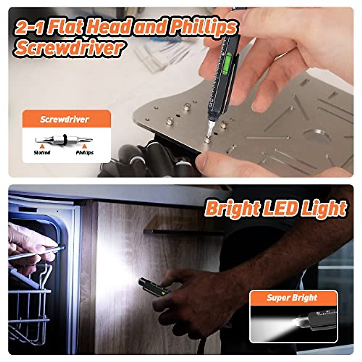 Gifts for Dad, Universal Socket with 9 in 1 Multi-Tool Pen Set