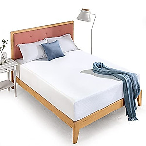 ZINUS 12 Inch Green Tea Cooling Gel Memory Foam Mattress, King & Shalini Upholstered Platform Bed Frame/Mattress Foundation/Wood Slat Support/No Box Spring Needed, Dark Grey, King