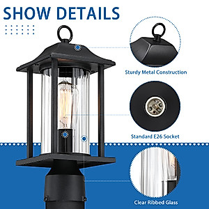 MrSconce Pier Mount Base 2 Pack, Cast Aluminum Outdoor Post Light Adapter, Outdoor Post Lights, Lamp Post Light Fixture
