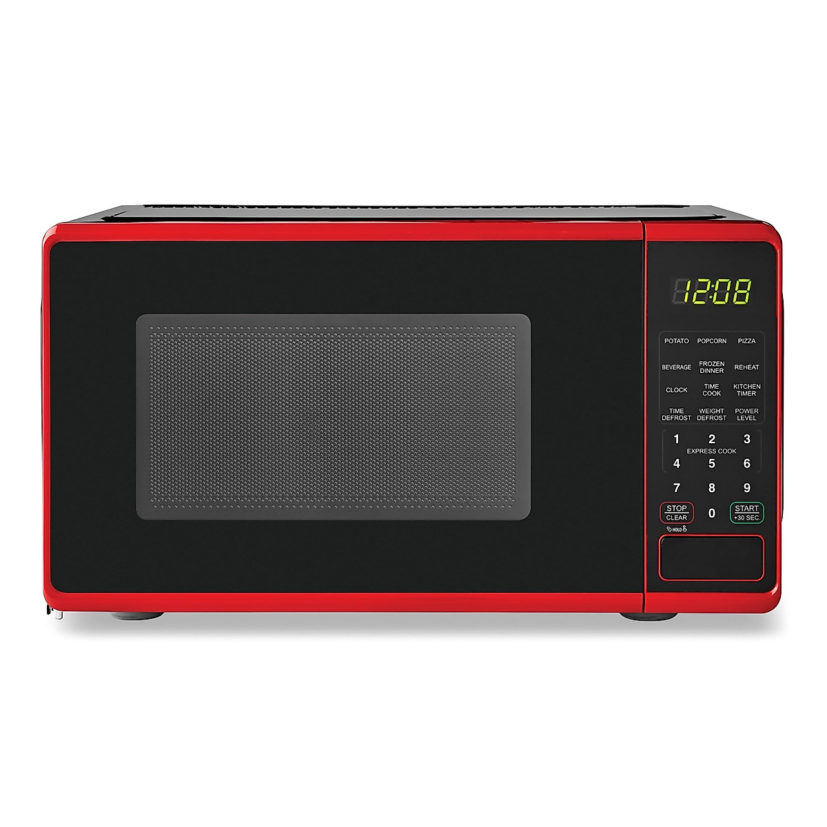 0.7 cu. ft. Countertop Microwave Oven, 700 Watts (Color : Red)