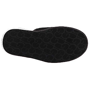 UGG mens Scuff Logo Slipper, Black, 10 US