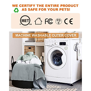 JLSAME Pet Heating Pad for Cat & Dog Outdoor, Indoor Warming Heated Mat Pad, Waterproof Heated Dog Cat Bed with Chew Resistant Cord for Outside, Pet Heater Warmer Blanket for Puppy & Kitten