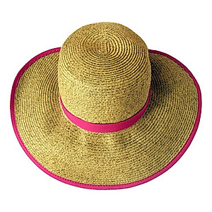 Sun 'N' Sand Women's French Laundry Sun Hat - UPF 50+ - Backless, Foldable, and Packable 4” Brim Hat - One Size in Black