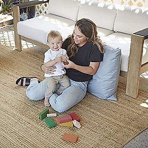 ECR4Kids Jumbo Floor Pillow, 27in, Flexible Seating, Light Grey