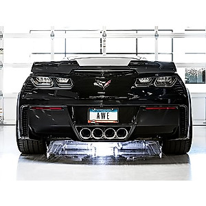 AWE Tuning 14-19 Chevy Corvette C7 Z06/ZR1 (w/o AFM) Track Edition Axle-Back Exhaust w/Chrome Tips - 3020-42073