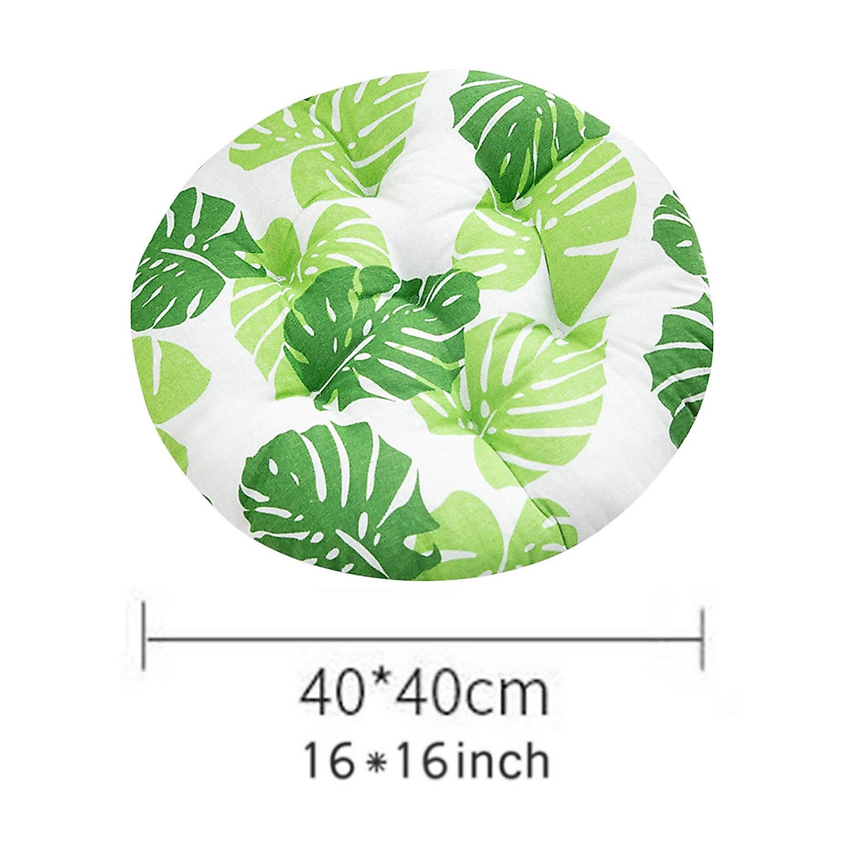 TUNKENCE Chair Pads for Dining Chairs Chair Cushions for Outdoor Furniture Round Cushions Indoor Outdoor Patio Reversible Chair Pad, 16x16 Inch