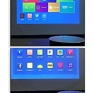 Feilx Mini Projector 2022 Upgraded Portable Video-Projector,Portable DLP Mini Projector 1280x720P WiFi HDMI Compatible Support 1080P 4K Home Theater Projector