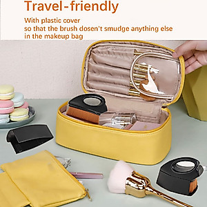 Foundation Makeup Brush,FRX Flat Top Foundation Brush,High Density Seamless Kabuki Face Brush Multifunctional for Blending Liquid, Cream or Flawless Powder Cosmetics (Black)