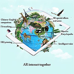 geographic globe Interactive Globe LED Illuminated Constellations At Night AR Educational Globes Of The World With Stand Smart Globe For Kids world globe gift (Diameter 25cm/9.8in+