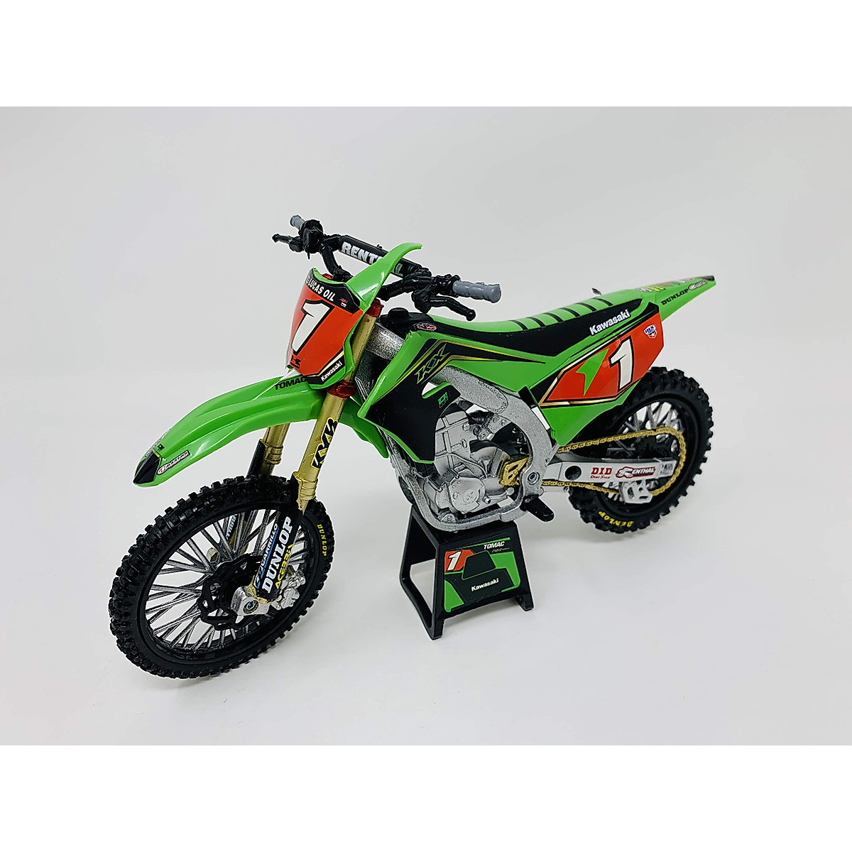 Kawasaki KX 450 #3 Eli Tomac Factory Racing 1/12 scale Diecast Motorcycle Model by New-Ray