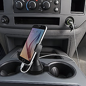Belkin Car Cup Mount - Car Cup Mount For Phone - Phone Car Mount - Phone Stand - Phone Grip - Car Phone Holder Mount Compatible with iPhone, Samsung, Nokia, & Other Smartphones - Black