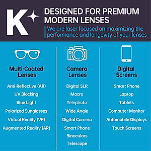 Koala Lens Cleaning Cloth | Japanese Microfiber | Glasses Cleaning Cloths | Eyeglass Lens Cleaner | Eyeglasses, Camera Lens, VR/AR Headset, and Screen Cleaning | Blue & Purple (Pack of 12)