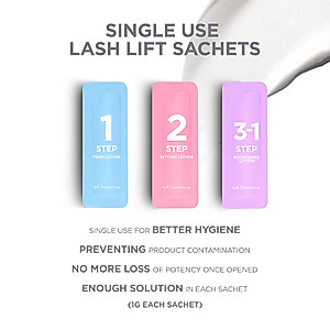 CLIONE PRIME Lash Lift Lotion - 15 Pcs Eyebrow Lamination Eyelash Perm Home & Professional Use Eyelash Lift Lash Perm Made in Korea