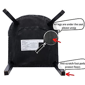 CIMOTA PU Leather Dining Chairs Set of 2, Upholstered Modern Tufted Dining Room Chairs Nailhead Trim Armless Side Chair with Solid Wood for Kitchen/Dining Room/Bedroom (Beige, Ring on The Back)