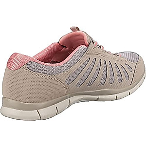 Skechers - Womens Gratis - Be Magnificent Slip-On Shoes, Size: 8.5 M US, Color: Natural/Pink