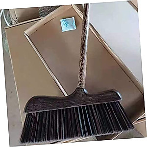 Gogogmee Home Use Broom Clean Brush Dustpan Household Home Cleaning Equipment Kitchen Cleaning Broom Sweeping Trash Thick Broom Floor Brooms Handle Cleaning Broom Sweeper Sweep Broom Wooden