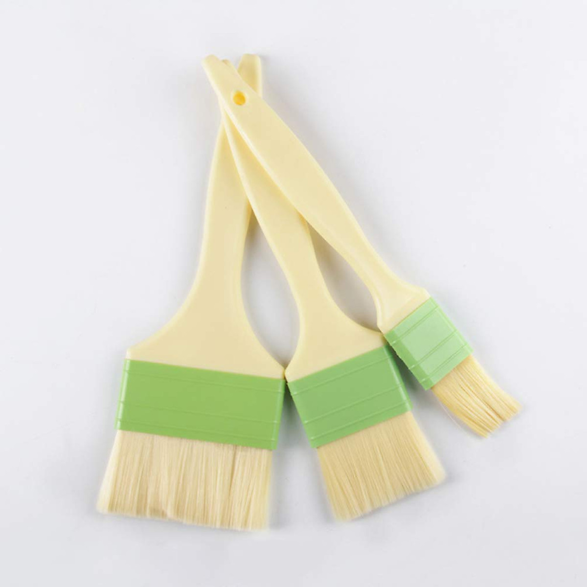 DOITOOL 3pcs Basting Brushes Plastic Pastry Baking Brushes BBQ Sauce Marinade Meat Brushes Glazing Oil Brushes for Bread Cake (Mixed Colors)