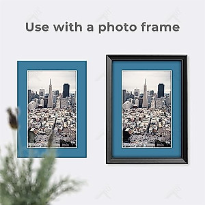 Golden State Art, Pack of 10 Mix Pre-Cut 5x7 Picture Mat for 4x6 Photo with White Core Bevel Cut Mattes Sets. Includes 10 High Premier Acid Free Bevel Cut Matts & 10 Backing Board & 10 Clear Bags