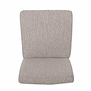 Christopher Knight Home Boling Contemporary Upholstered Dining Chair (Set of 2), Light Grey + Dark Brown