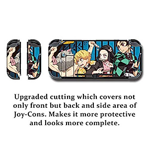 GilGames Skin Cover Decals Vinyl for Nintendo Switch, Game Protector Wrap Full Set Protective Faceplate Stickers Console Dock